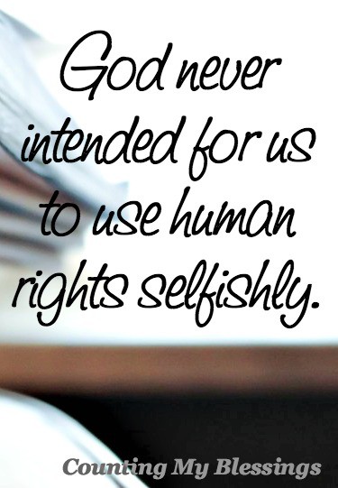 Thankful Thirty – God’s Important Gift of Rights – Counting My Blessings