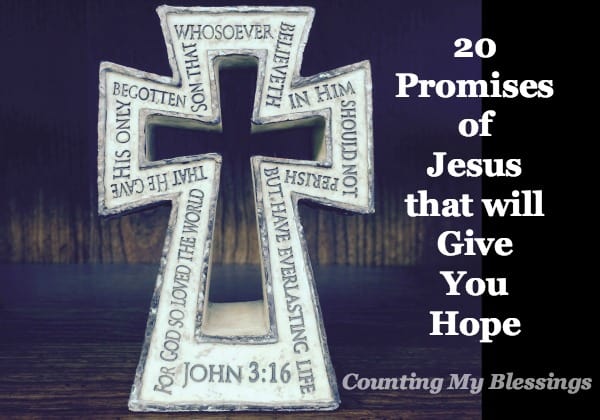 20 Promises of Jesus that will Give You Hope – Counting My Blessings 20 Promises of Jesus that will Give You Hope – Counting My Blessings