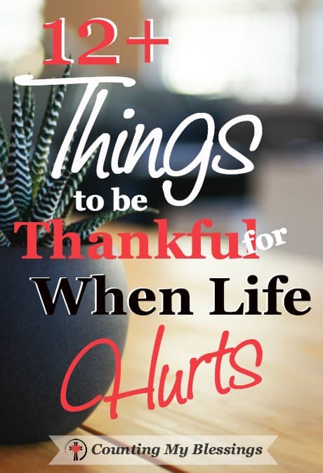 12+ Things to be Thankful for When Life Hurts – Counting My Blessings