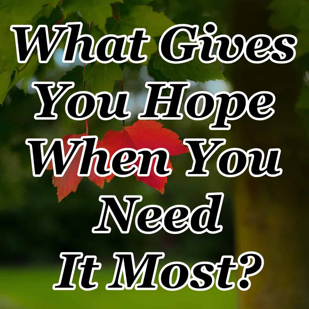 What Gives You Hope When You Need It Most? | CMB