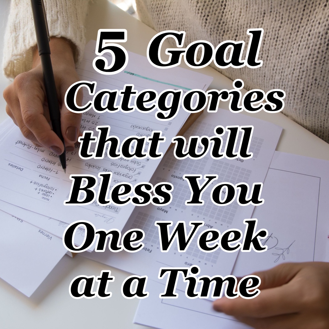 5 Goal Categories that will Bless You One Week at a Time - CMB