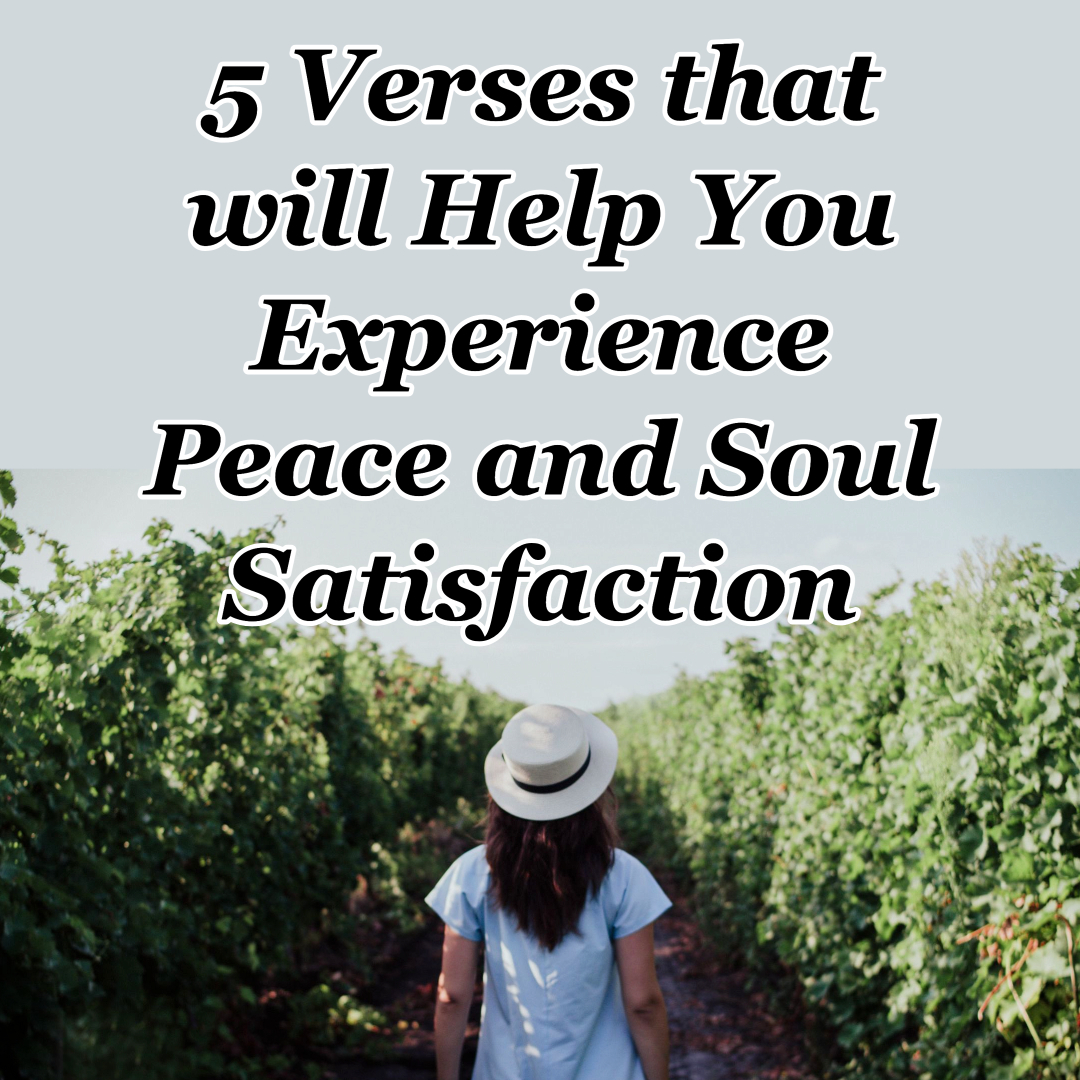 5 Verses that will Help You Experience Peace and Soul Satisfaction